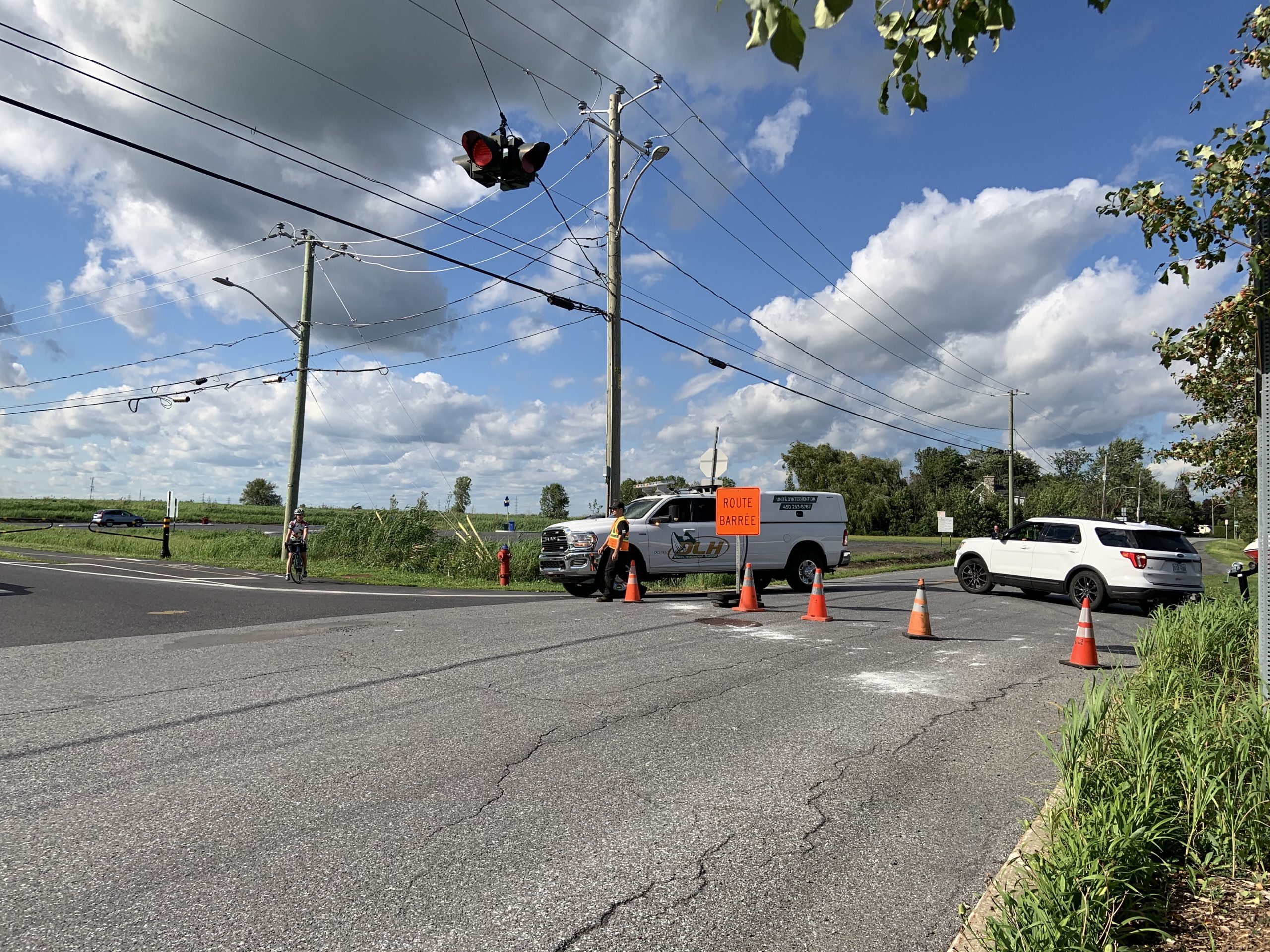Saint-Basile : Entrave complète pour des travaux sur la 223 - Les Versants